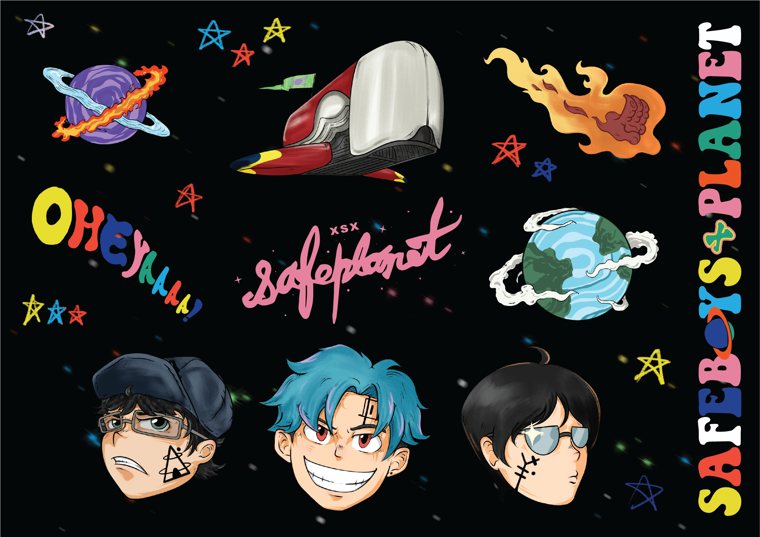 Safeplanet Sticker [Ver. A] – CuteBoy Shop